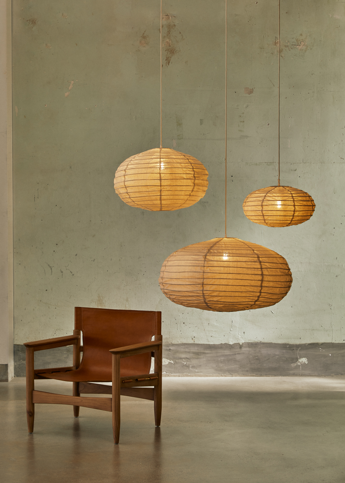 Oval Lampshade Natural linen and Rattan d: 45 cm. - Pilma - Interior ...